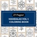 Mandalas Coloring Book Vol 1: Stress Relief & Creativity for Adults ...