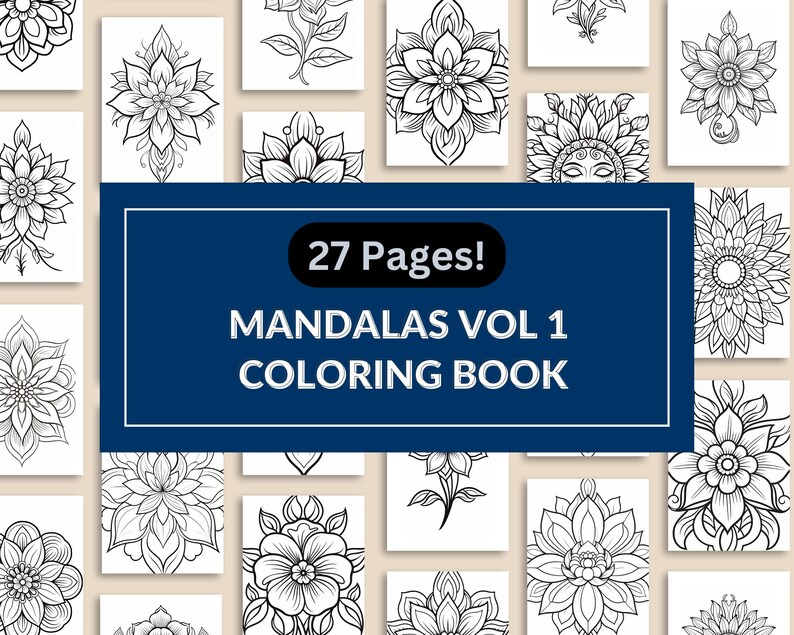 Mandalas Coloring Book Vol 1: Stress Relief & Creativity for Adults ...