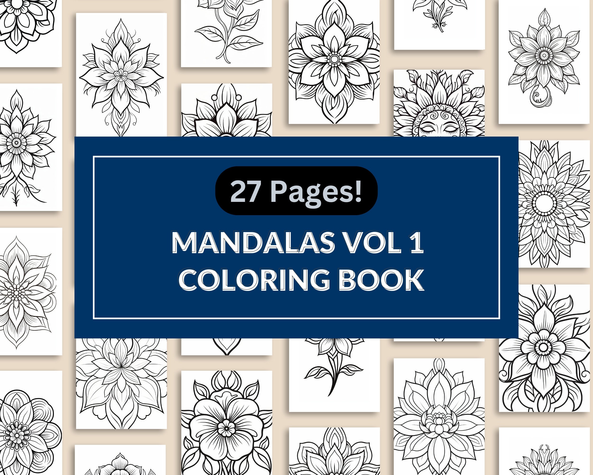 Mandalas Coloring Book Vol 1: Stress Relief & Creativity for Adults ...