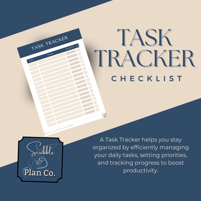 Task Tracker & Productivity Planner - Organize Your Goals, Improve ...
