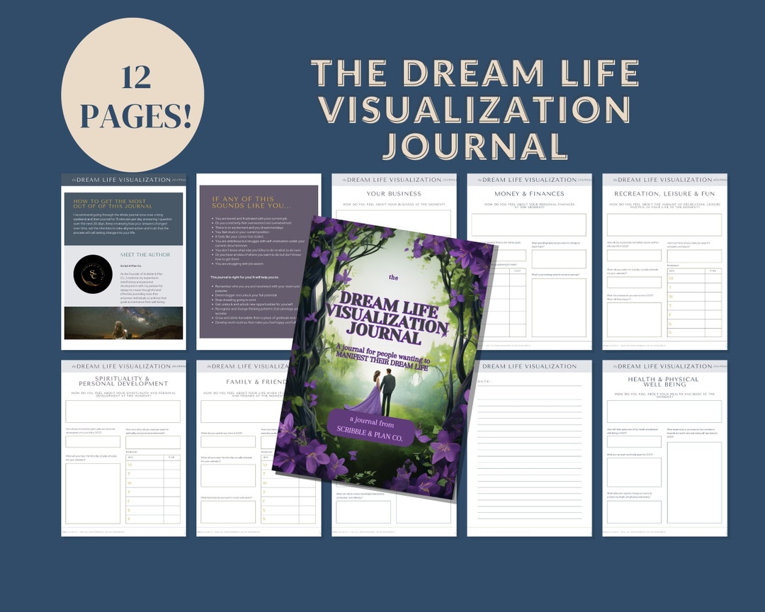 Dream Life Visualization Journal: Achieve Goals & Manifest Desires ...