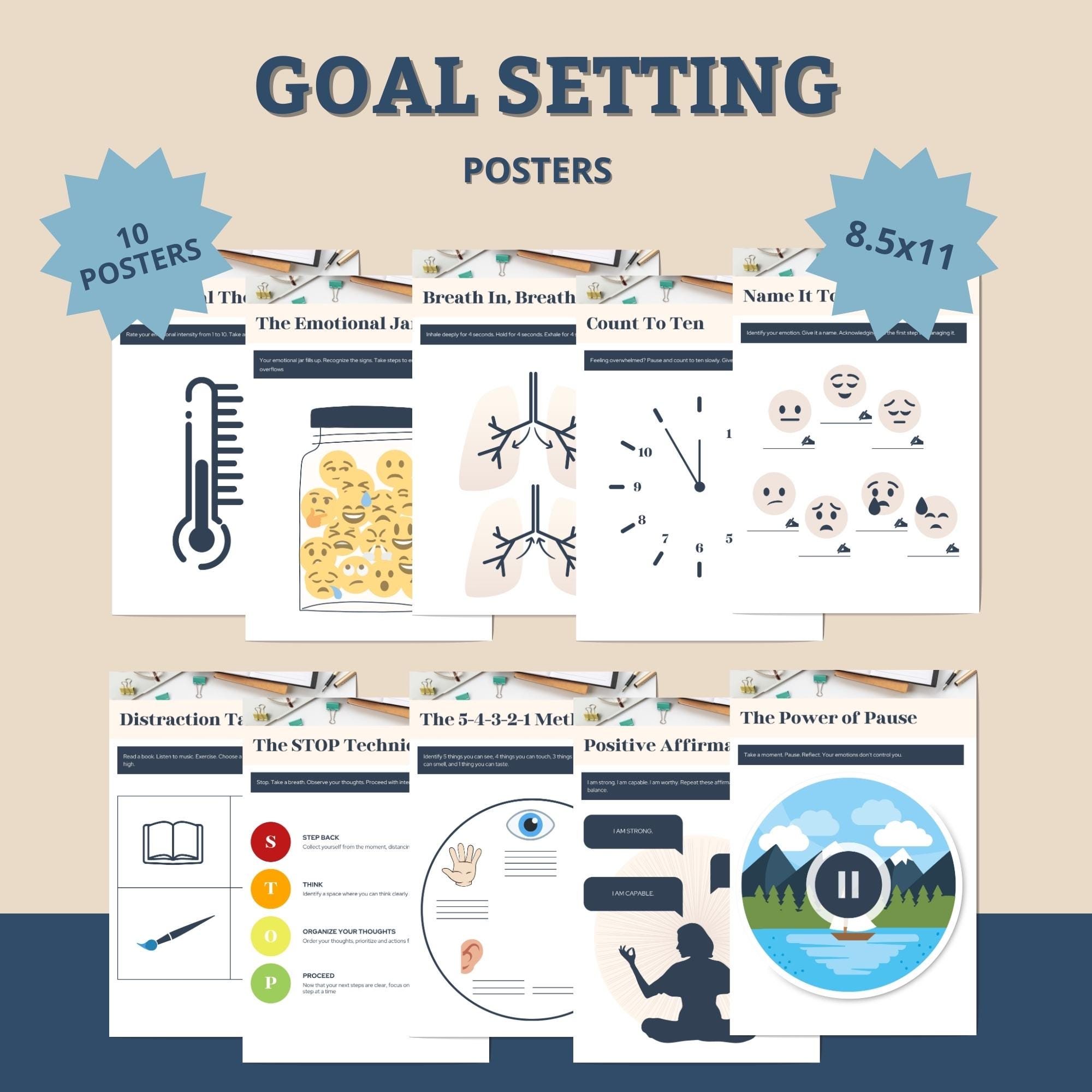 Feelings Chart - Emotional Regulation Posters - Calm Corner Decor ...