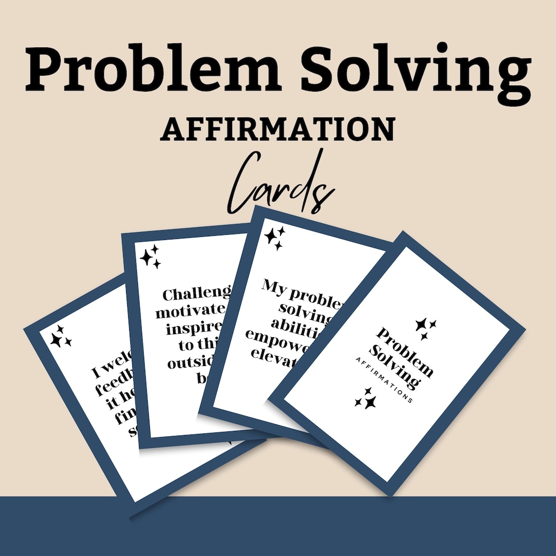 Therapy Flash Cards - Problem Solving Skills - Improve Anxiety ...