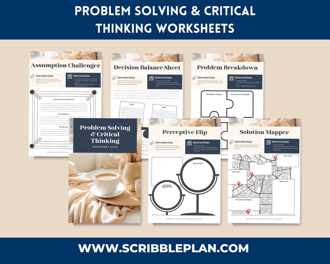 Problem Solving Worksheet | Problem Solving & Critical Thinking ...