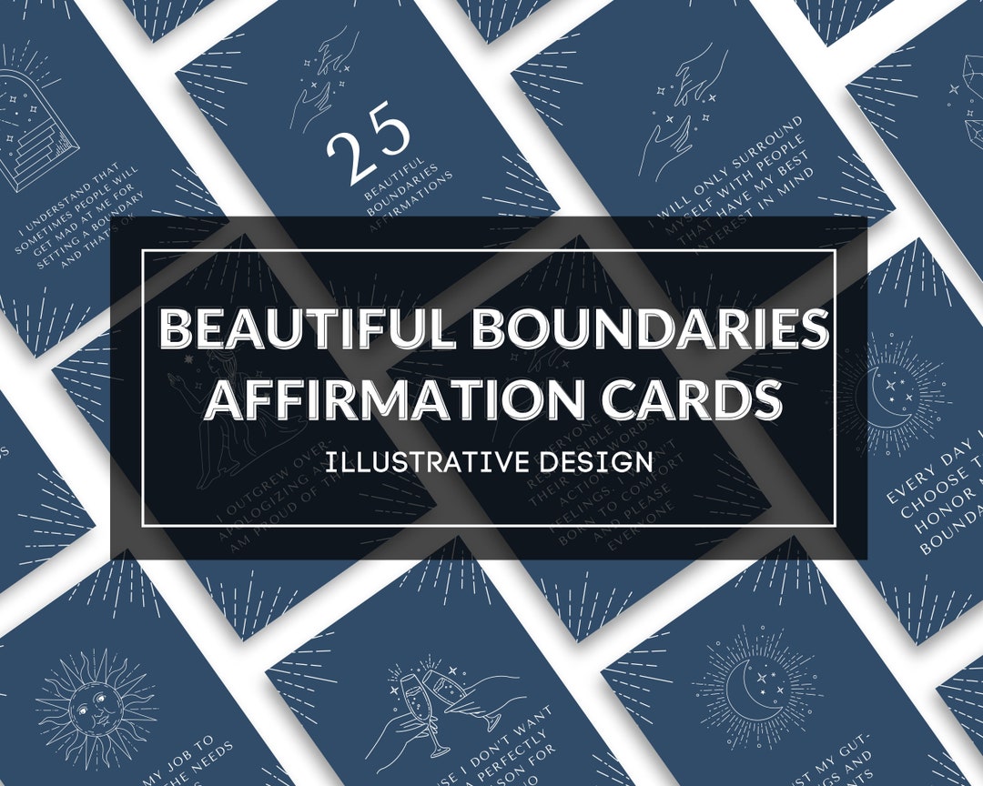 Beautiful Boundaries Affirmation Cards - Empowering Daily Reminders ...