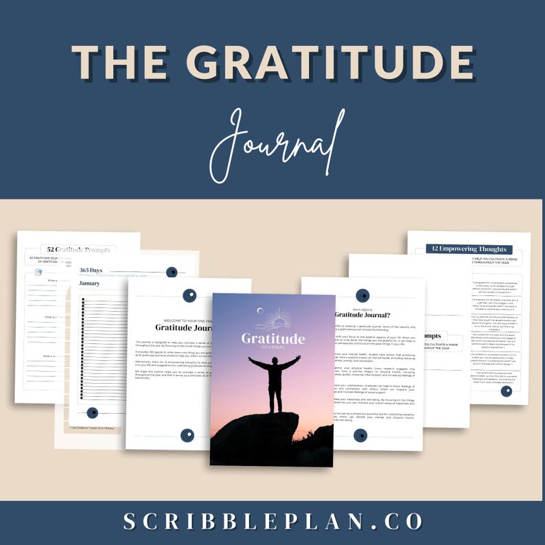 Gratitude Journal for Women & Men - Daily Positive Affirmations ...
