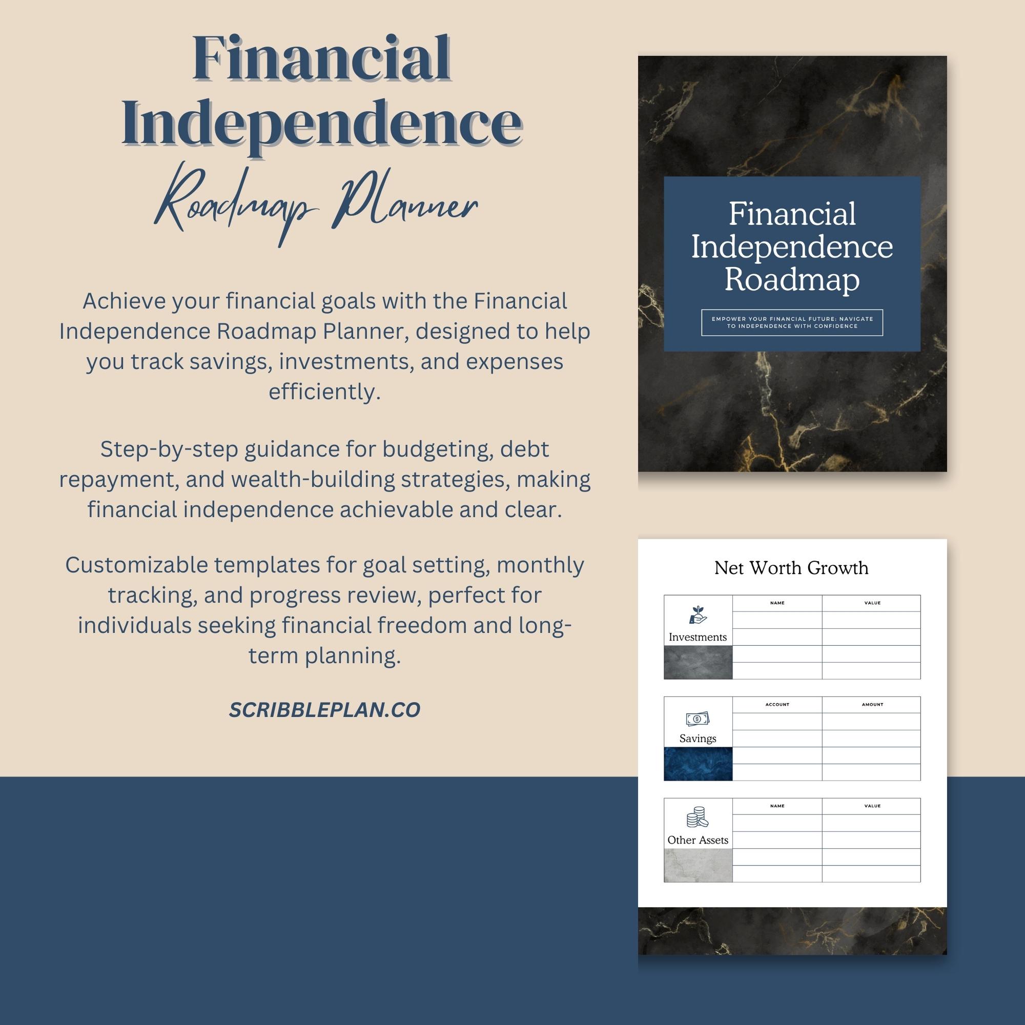 Financial Independence Roadmap Planner | Achieve Your Money Goals ...