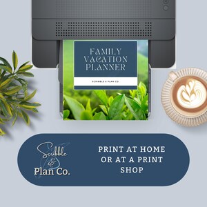 Family Vacation Planner - Travel Itinerary - Printable Trip Organizer ...