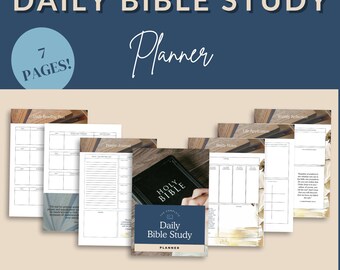 Bible Study Prayer Planner, Daily Devotions, Printable - Etsy