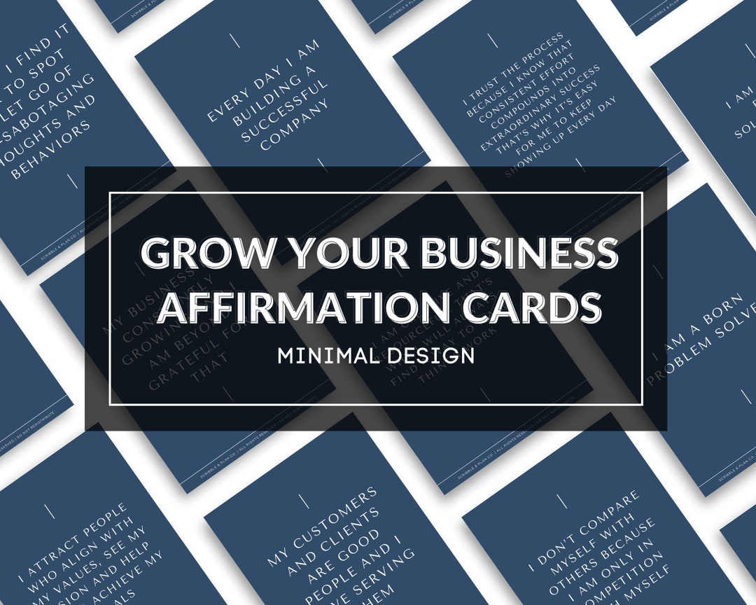 Motivational Cards: Grow Your Business Affirmation Deck for ...