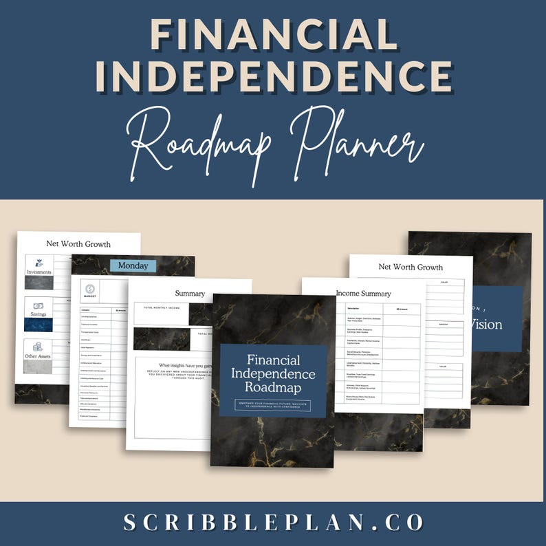 Financial Independence Roadmap Planner | Achieve Your Money Goals ...
