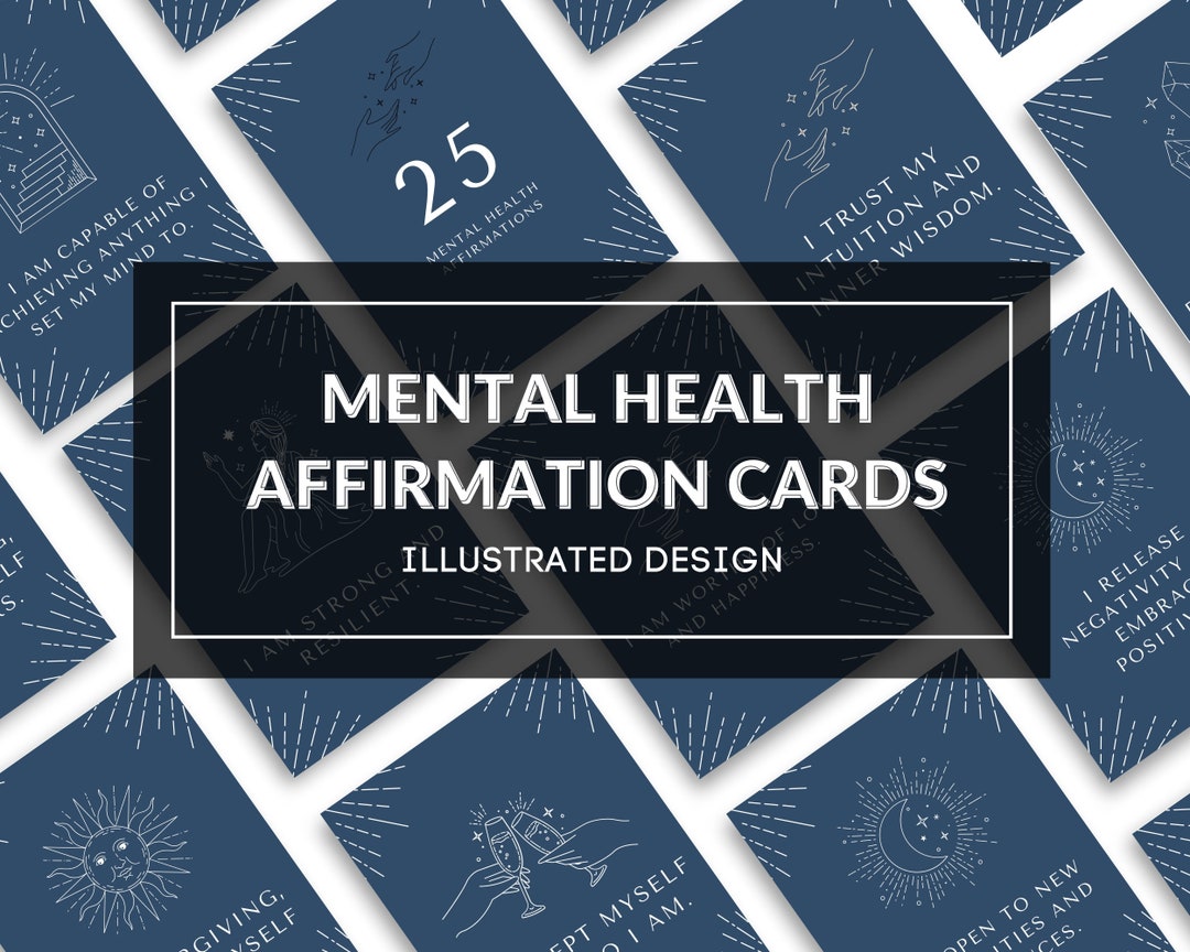 Mental Health Affirmation Cards: Self-care & Positive Thoughts for ...