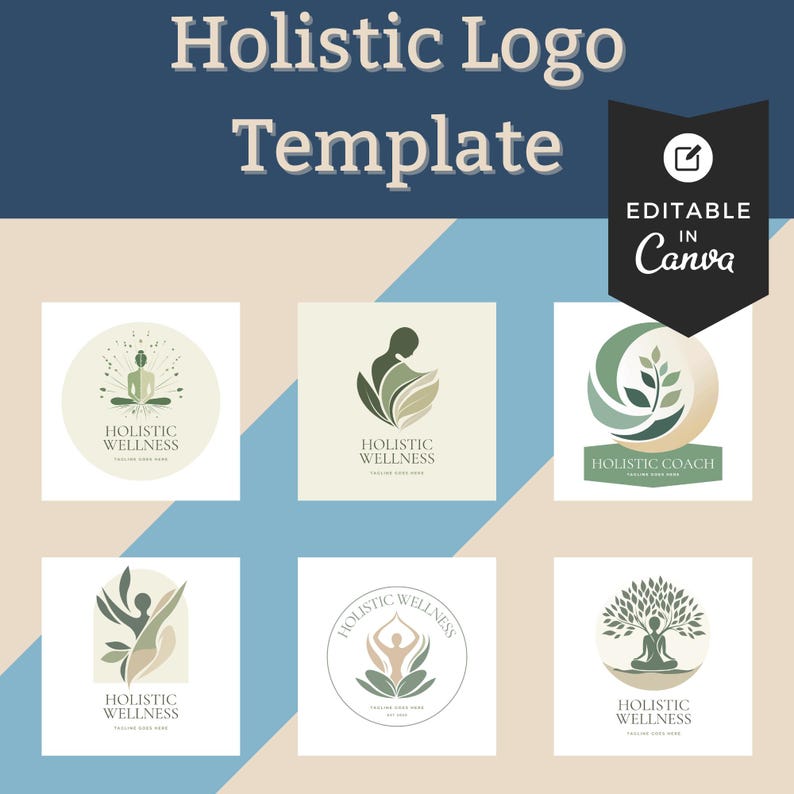 Holistic Logo Templates | Wellness Logo | Spiritual Logo | Yoga Logo ...