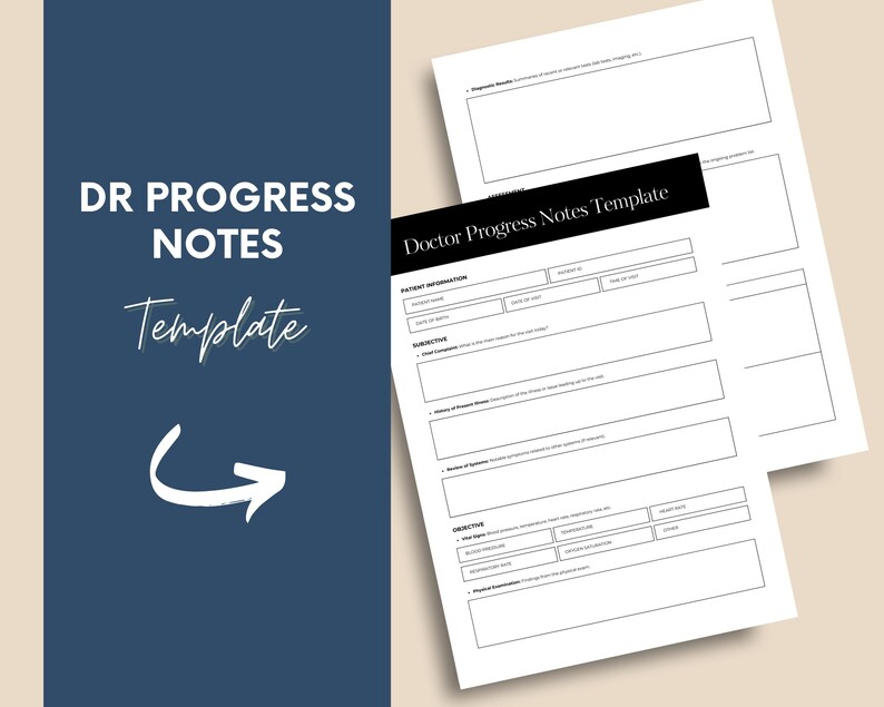 Editable Doctor Progress Notes Template for Medical Professionals - Etsy