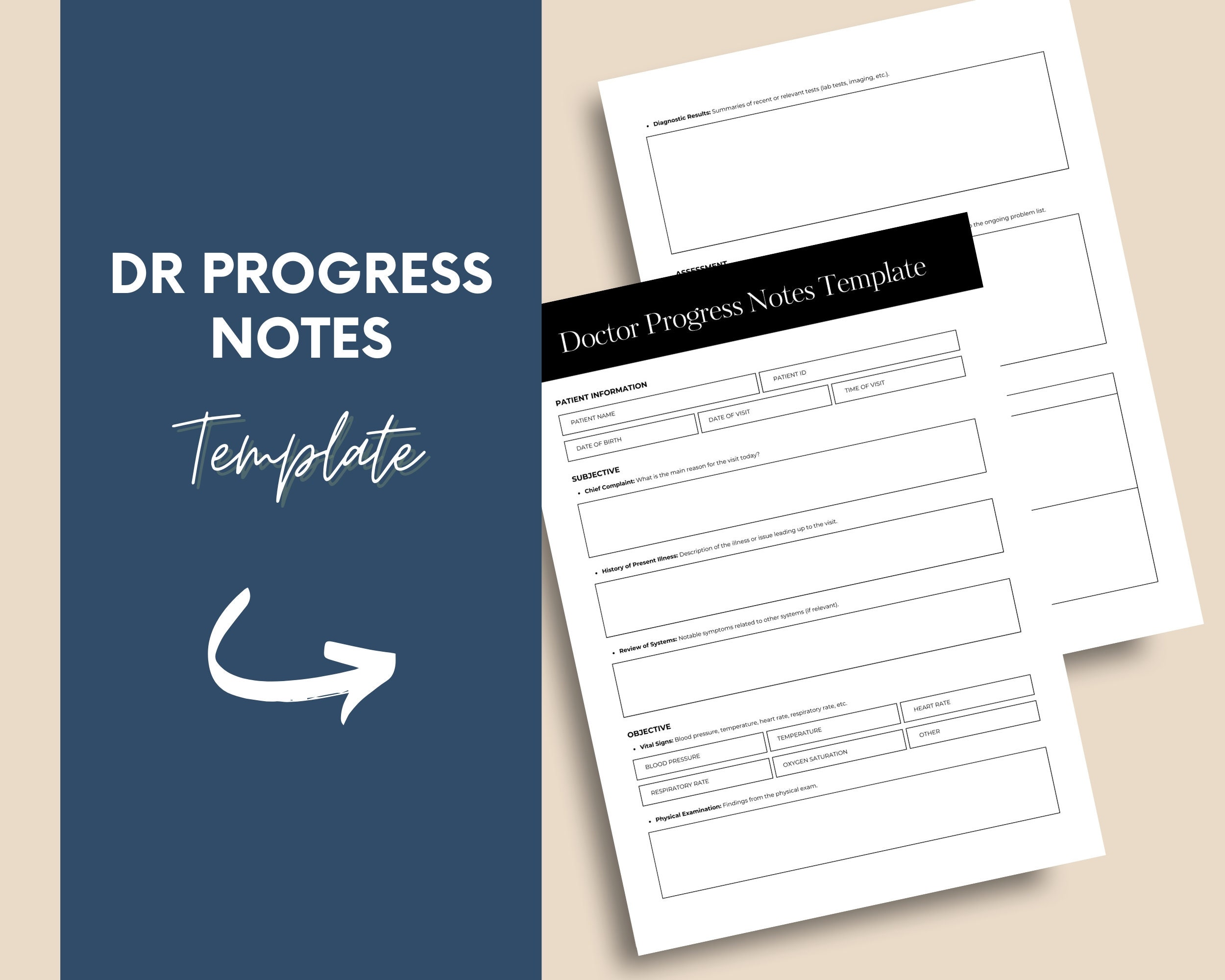 Editable Doctor Progress Notes Template for Medical Professionals - Etsy