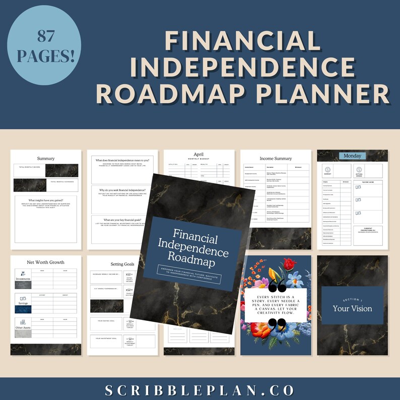 Financial Independence Roadmap Planner | Achieve Your Money Goals ...