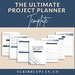 Ultimate Project Planner Template: Printable & Digital, Task Organizer ...