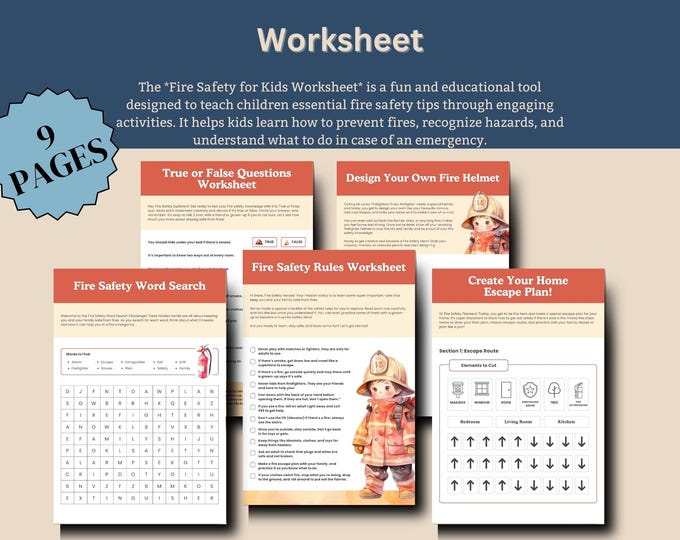 Fire Safety Worksheet, Homeschool Fire Safety, Homeschool Worksheets ...