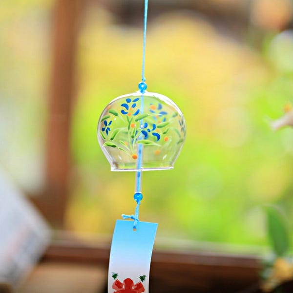 Glass Wind Chime - Etsy