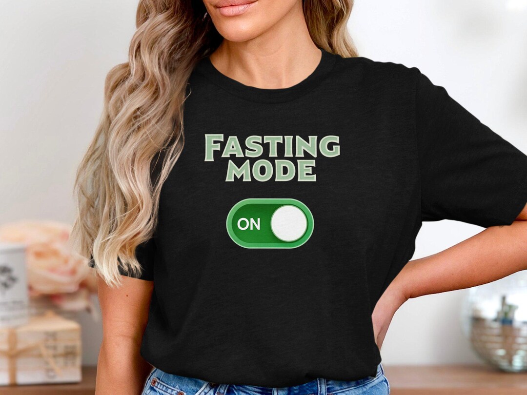Fasting Mode on T-shirt, Ramadan Fasting Tee, Islamic Fasting Shirt ...
