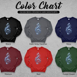Music Note Floral Design T-shirt Sweatshirt Hoodie, Unique Music Lover ...