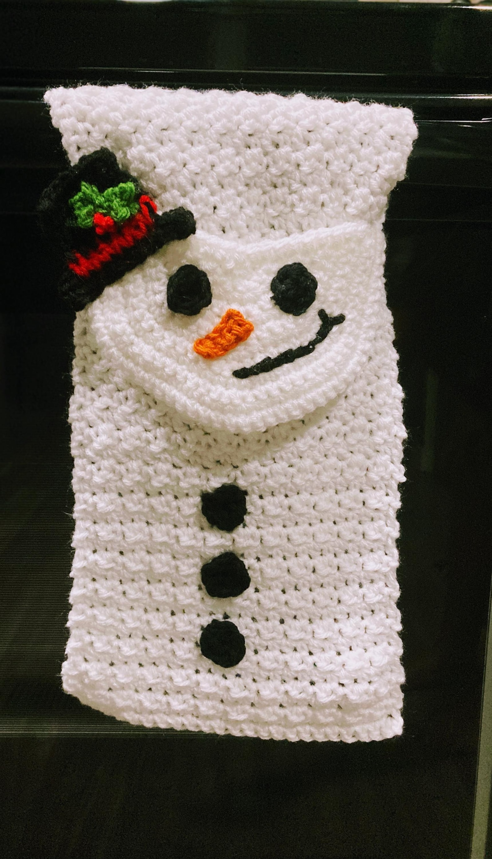 Handmade Crochet Christmas Kitchen Set Santa, Snowman, & Gingerbread ...