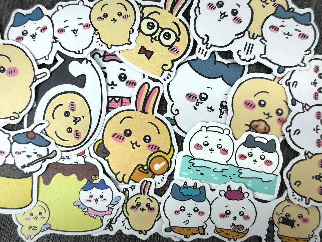 60 Pcs Chiikawa Sticker Pack Chiikawa Stickers Cute Sticker Waterproof ...