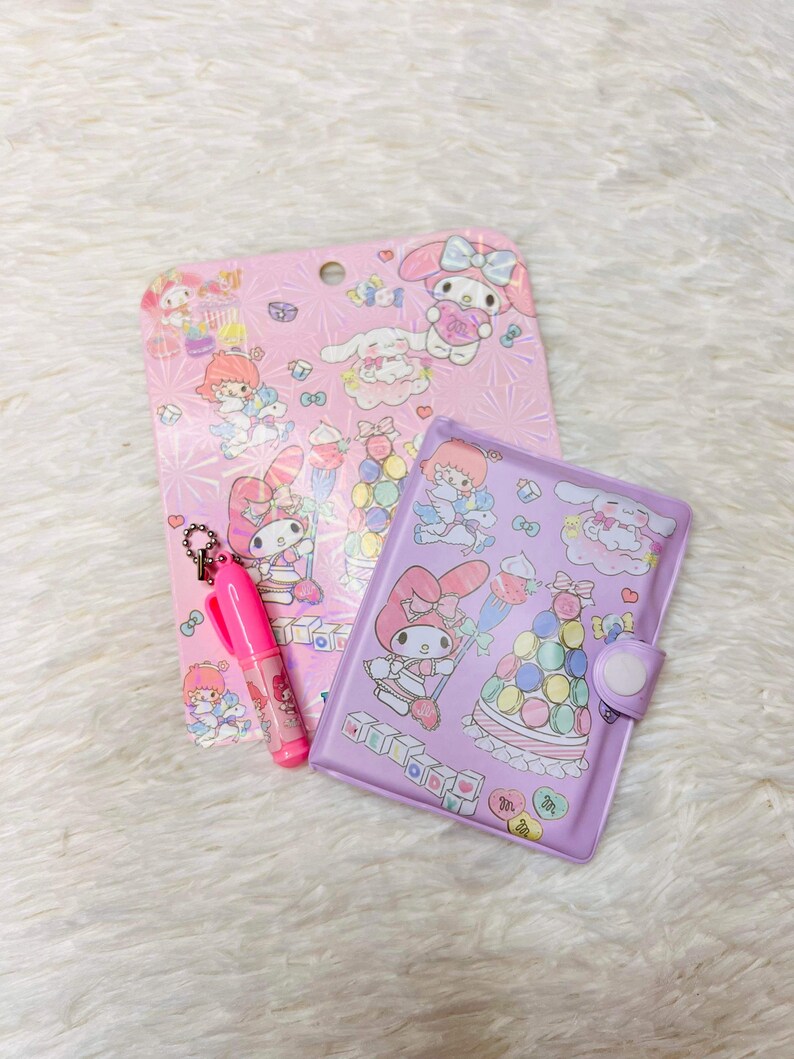 Cute Kawaii Mini Sanrio Characters Notebooks Notepads Stattionery Back ...