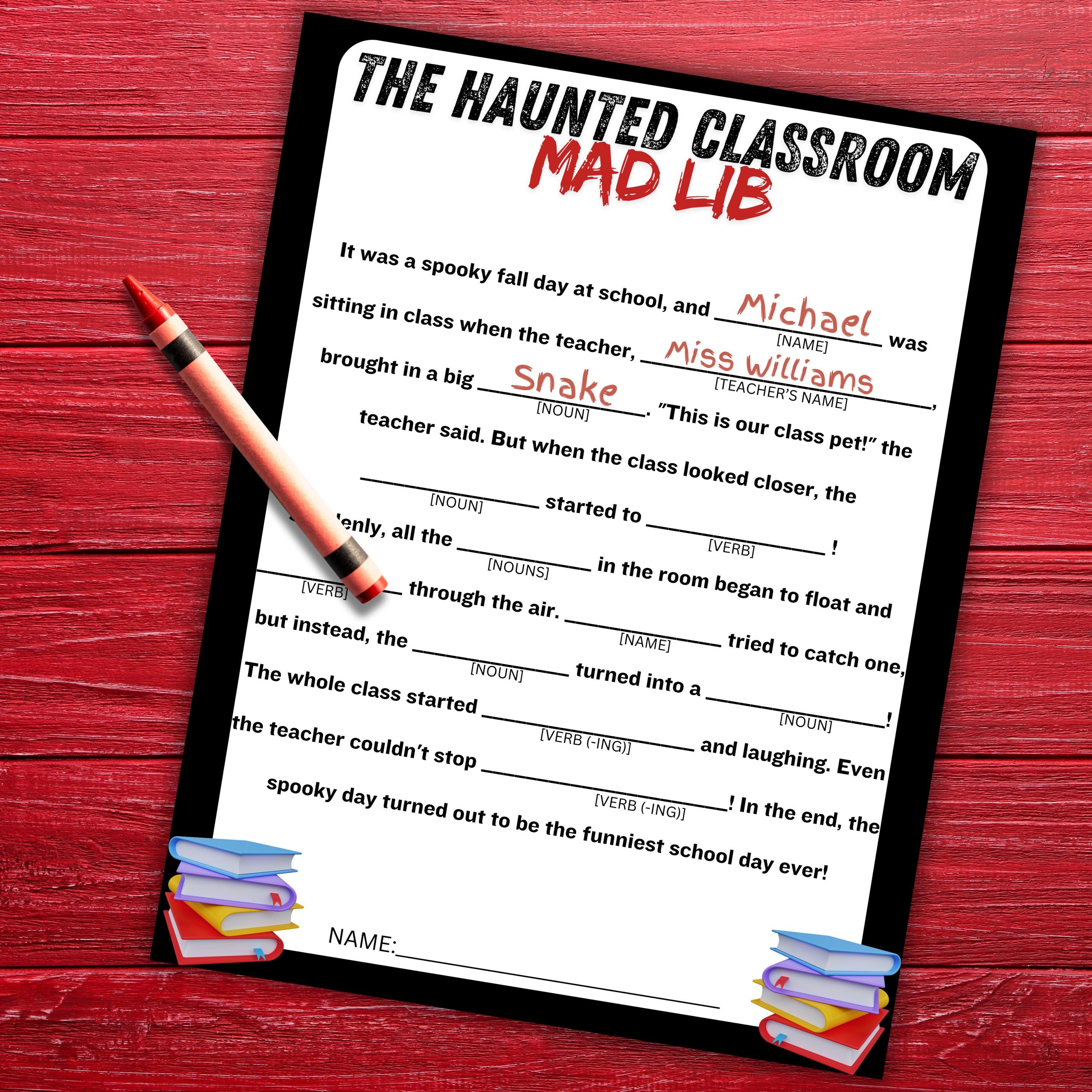 Kids Mad Libs Printable Worksheets Fun & Educational Digital Activity ...