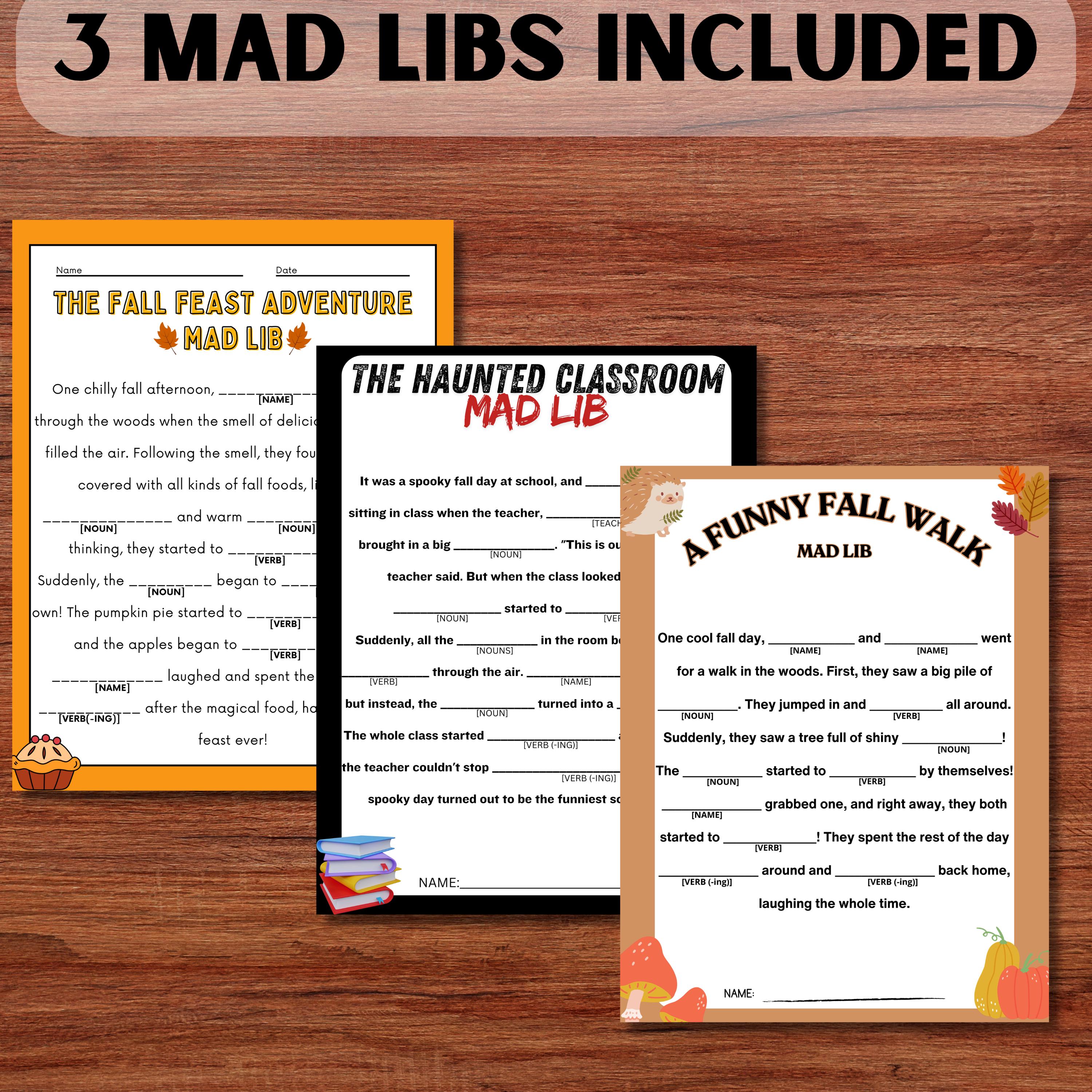 Kids Mad Libs Printable Worksheets | Fun & Educational Digital Activity ...
