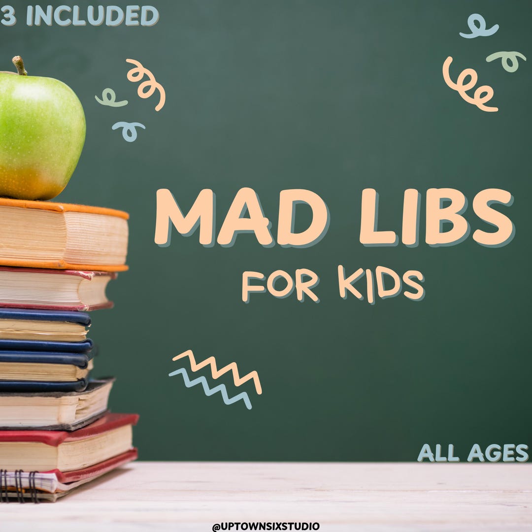 Kids Mad Libs Printable Worksheets | Fun & Educational Digital Activity ...