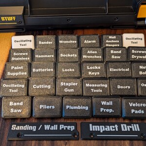 Toughbuilt Stacktech Rail Label - Etsy