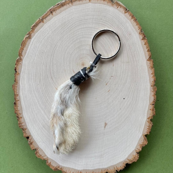 Rabbit Foot Keychain - Etsy