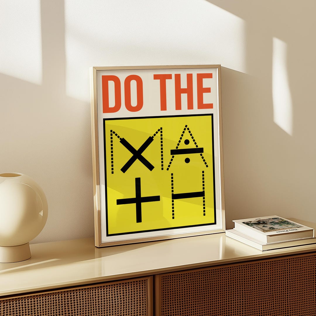 Math Classroom Wall Art, Do the Math Poster, Math Symbols Wall Art ...