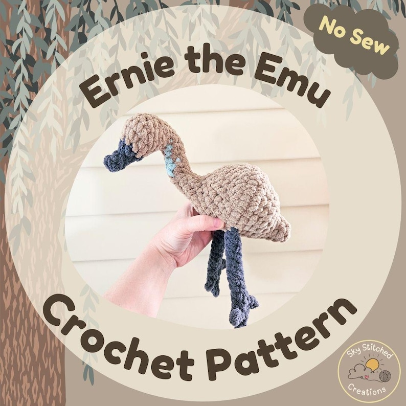 Emu Crochet Pattern - No-sew - Etsy
