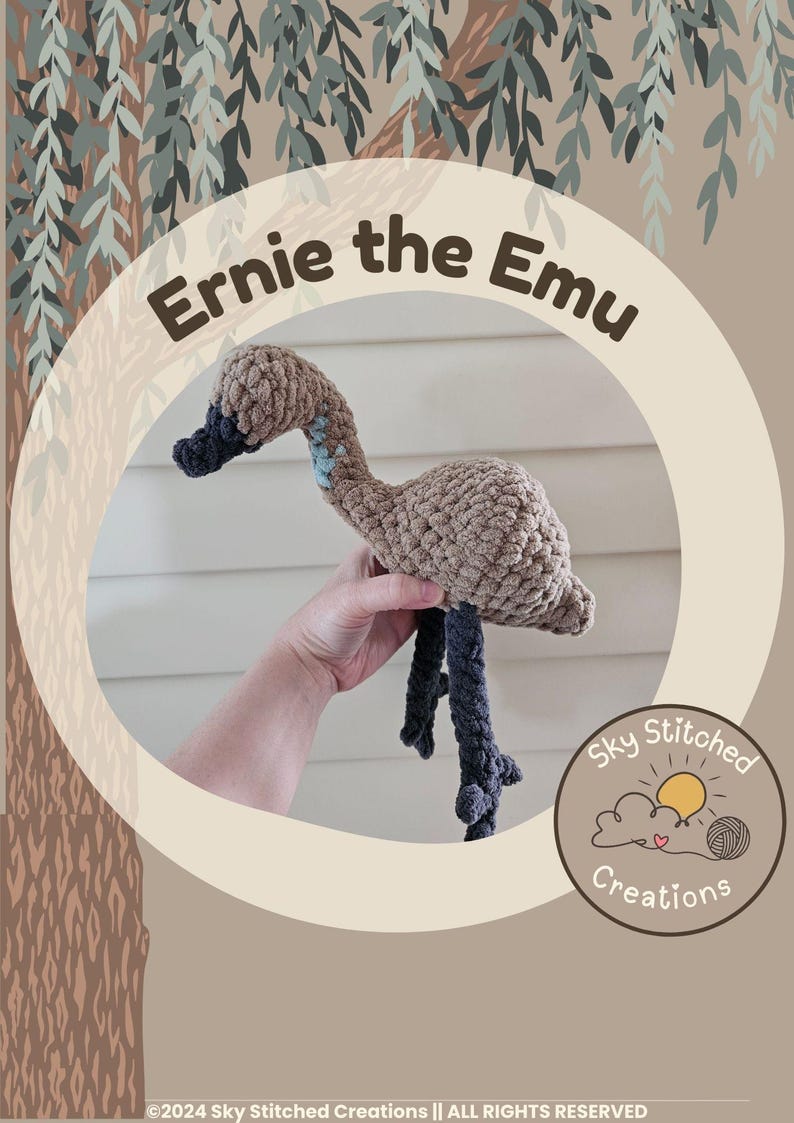 Emu Crochet Pattern - No-sew - Etsy