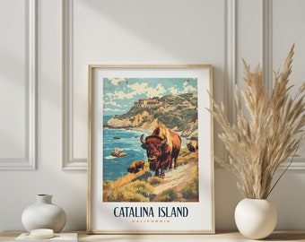 Catalina Island 1930s Vintage Style California Travel Poster - Etsy
