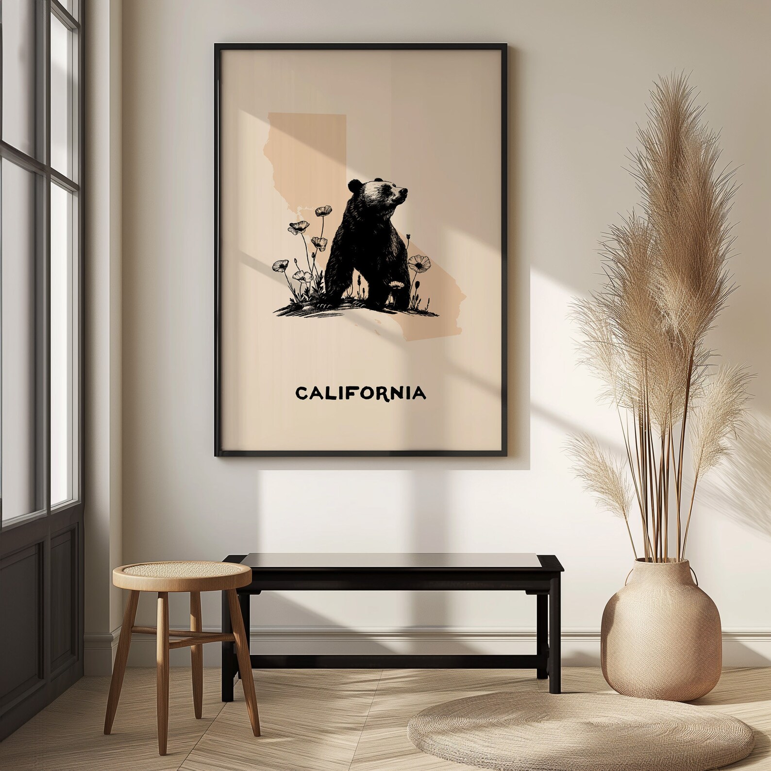California Bear Digital Print Poster - California Wall Art - Printable ...