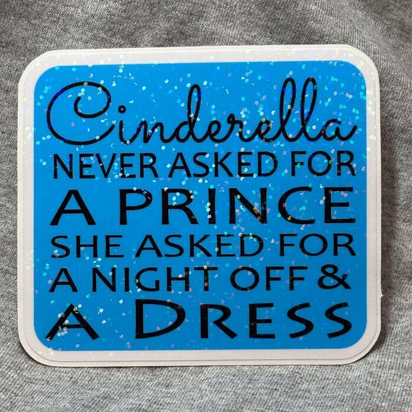 Cinderella Stickers - Etsy