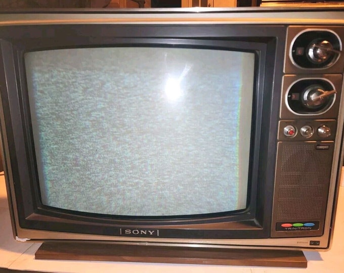 Vintage 1976 Sony Trinitron KV-1910D TV 19" Woodgrain -tested, Great ...