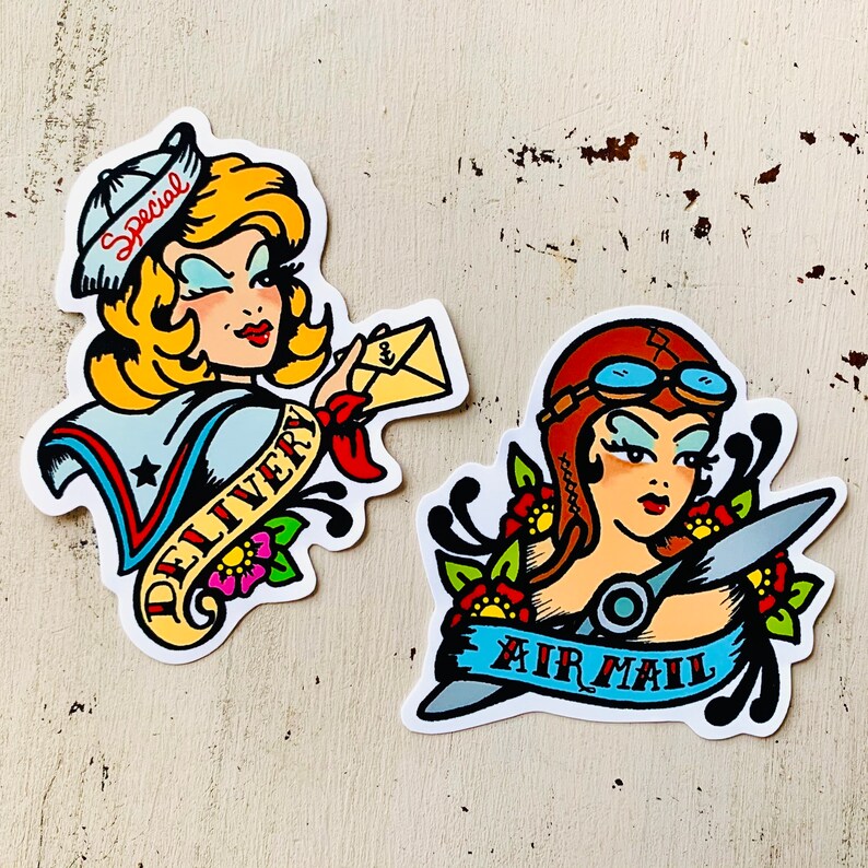 AIRMAIL & SPECIAL DELIVERY Vinyl Sticker Label for Letter - Etsy