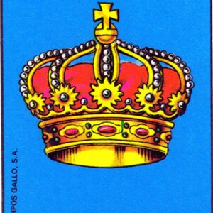 La Corona Loteria Art Print Traditional Tattoo Crown Design - 5 X 7, 8 ...