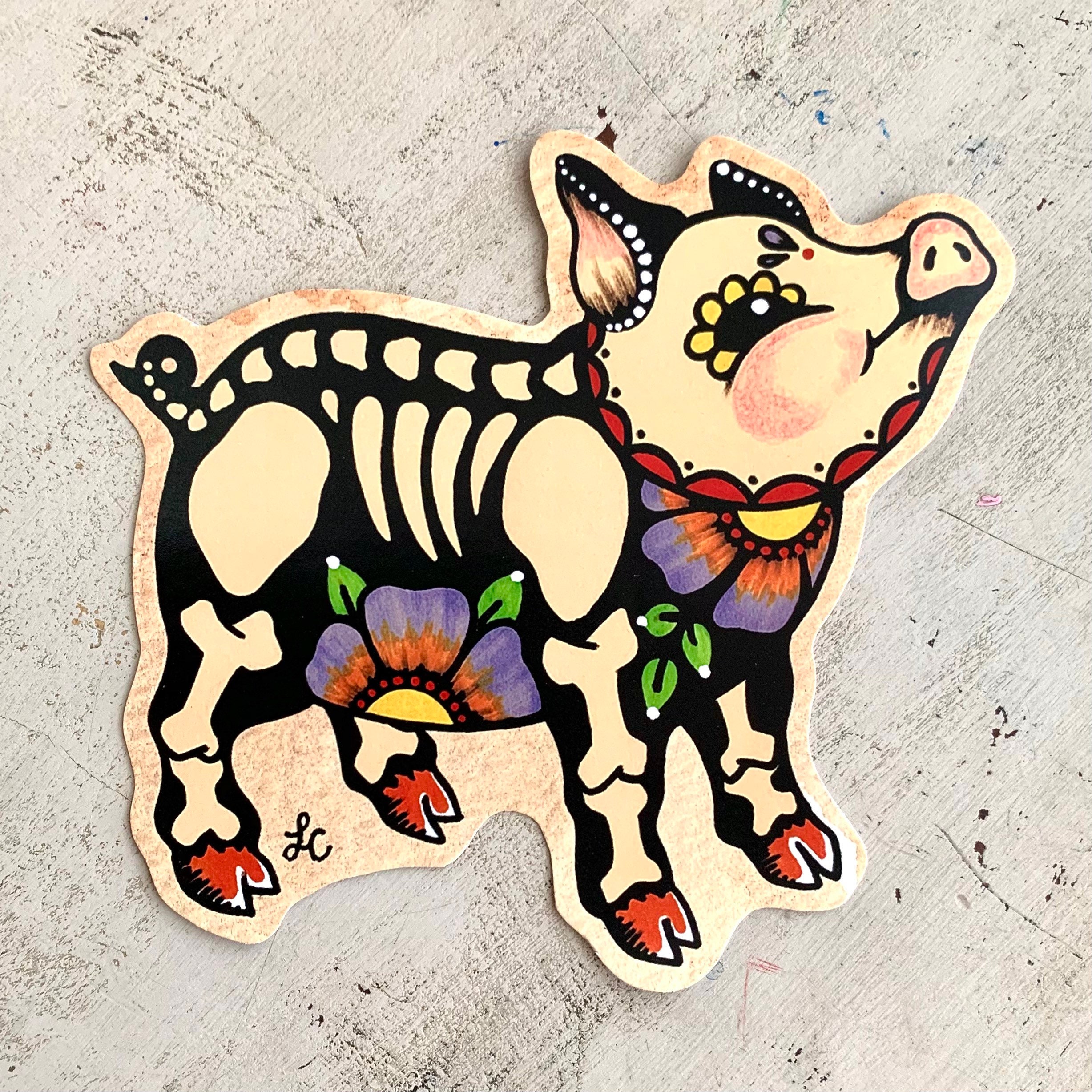 Dead Pig Tattoos Discover 50+ Minimalist Pig Tattoo Ideas.