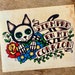 Day of the Dead CAT Dia De Los Muertos Art Print 5 X 7, 8 X 10 or 11 X ...