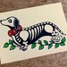 Day of the Dead Dog DACHSHUND Dia De Los Muertos Art Print 5 X 7, 8 X ...