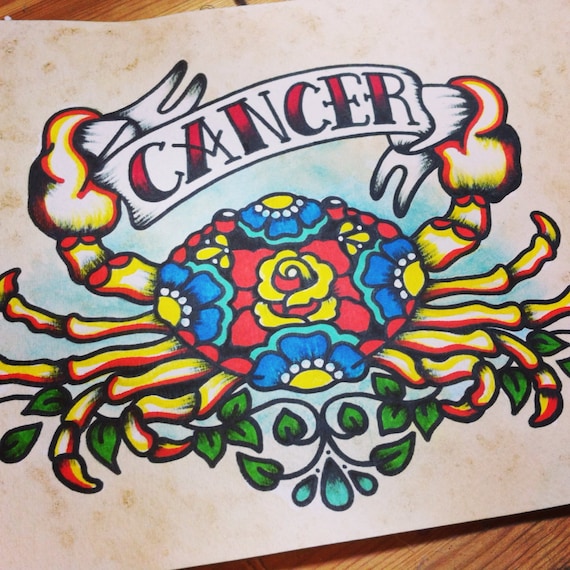 Cancer crab zodiac tattoo 60 photos - Astrologytoyou.com
