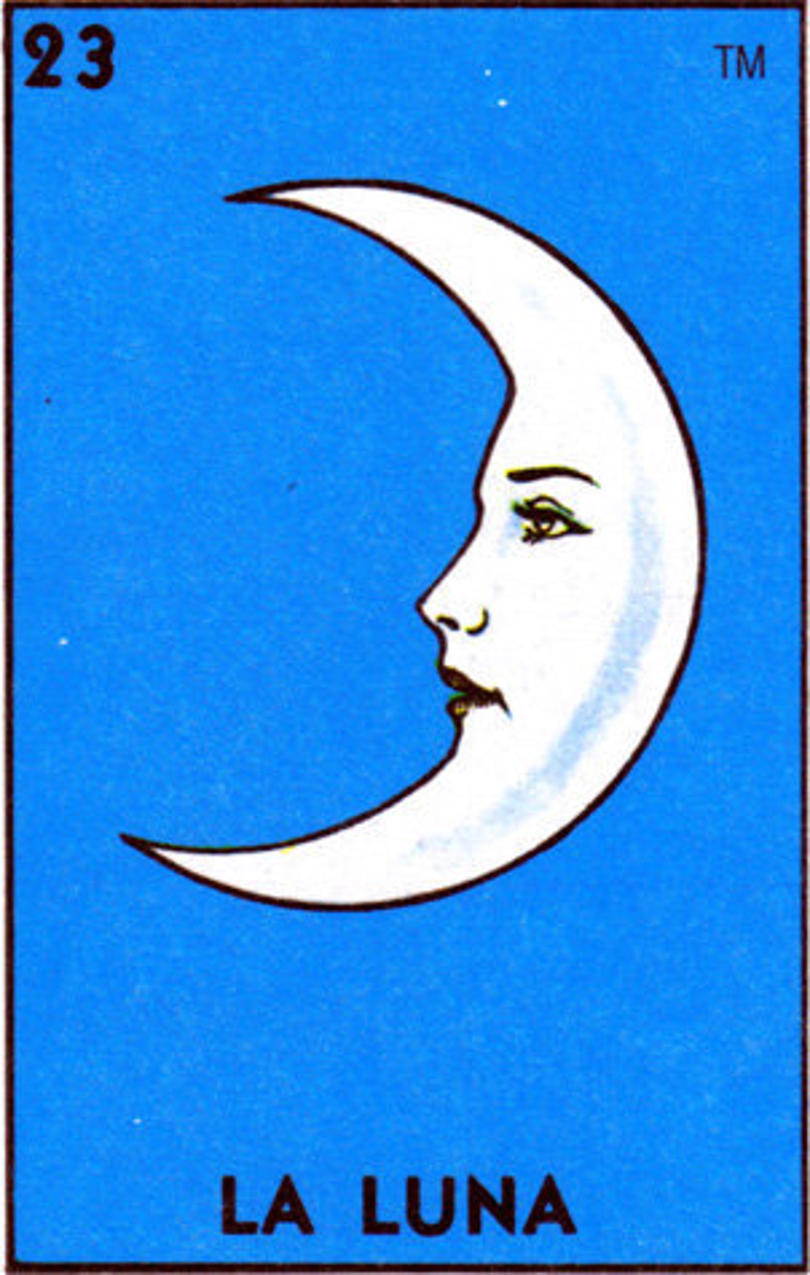 Old School Tattoo Moon Art LA LUNA Loteria Print 5 X 7 8 X 10 - Etsy Canada