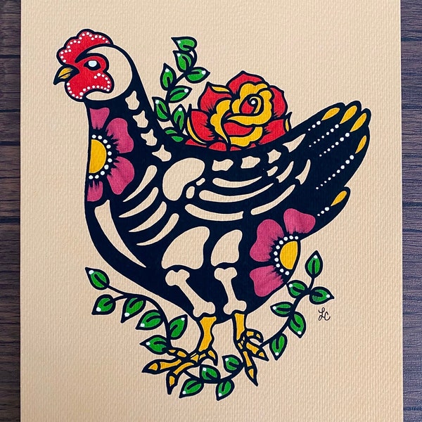 Chicken Folk Art - Etsy