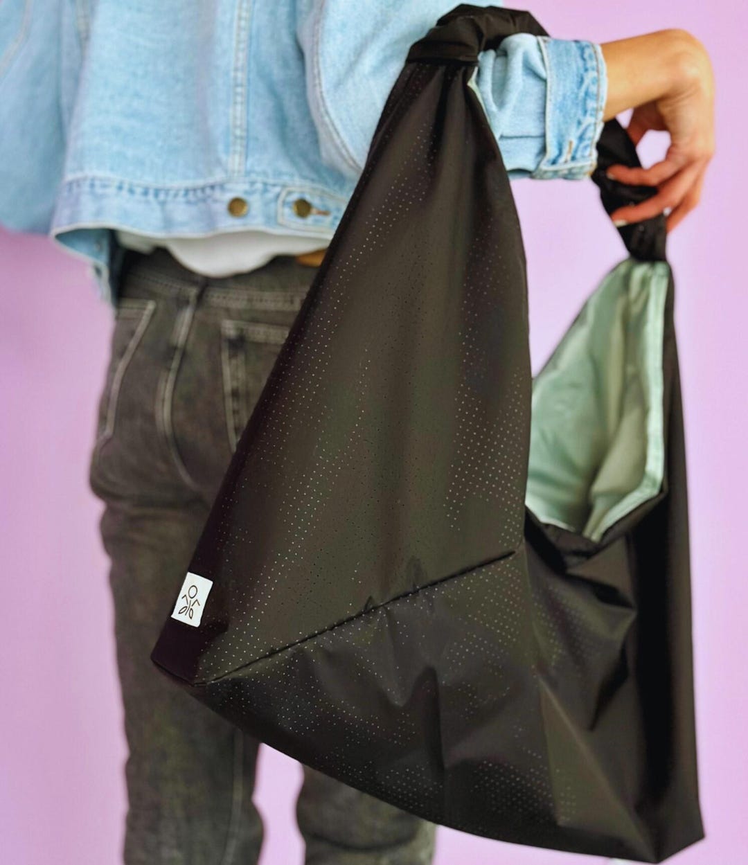 Origami Bag With Lining - Triangle Tote Bag - Handmade Bag - Japanese ...