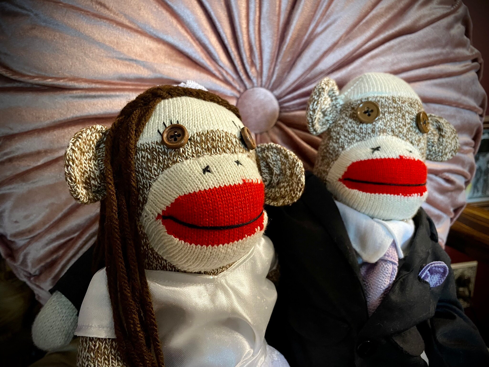 Custom Bridal Sock Monkey Couple - Etsy